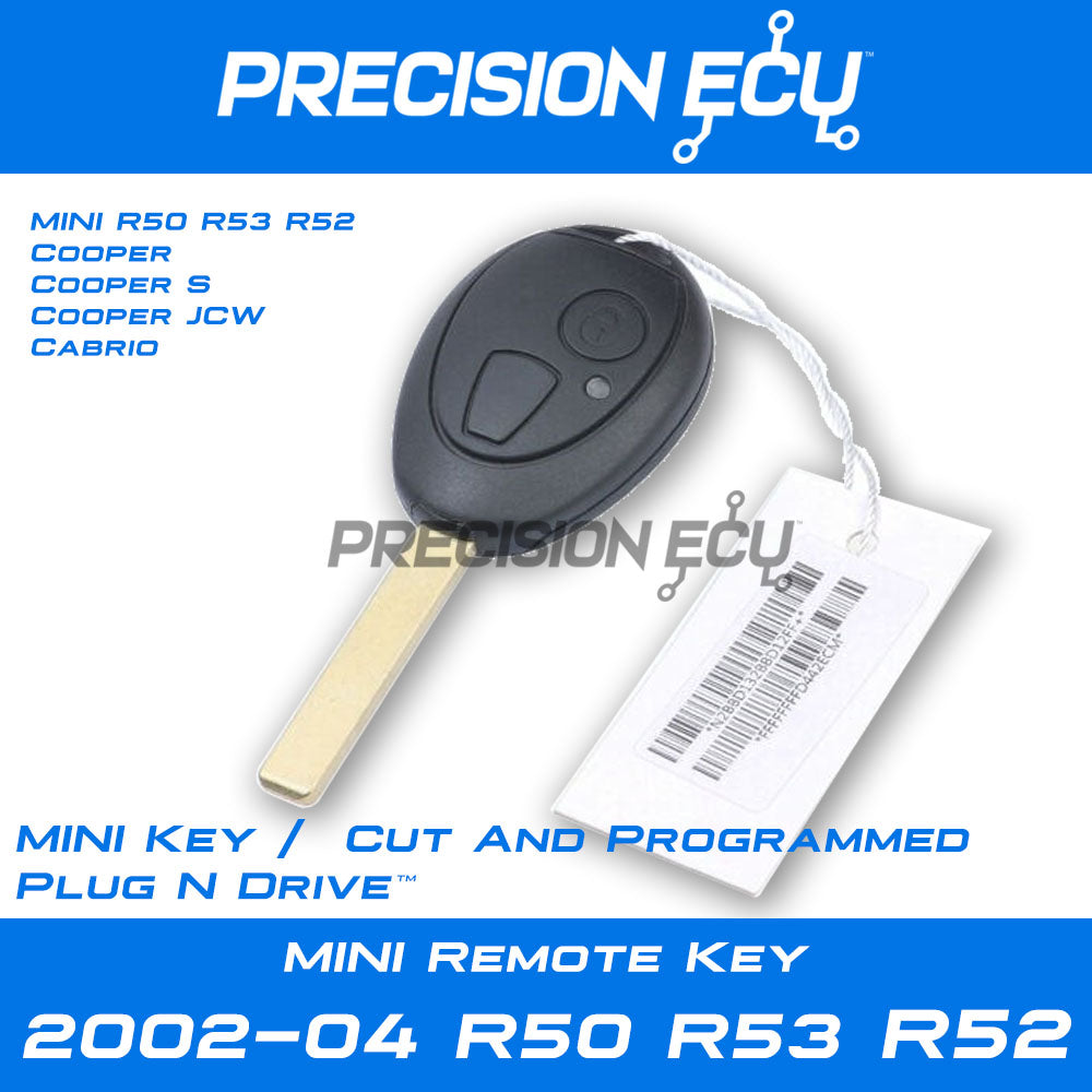 2002-2004 MINI Cooper R50 R53 R52 Remote Key / Cut and Programmed ...