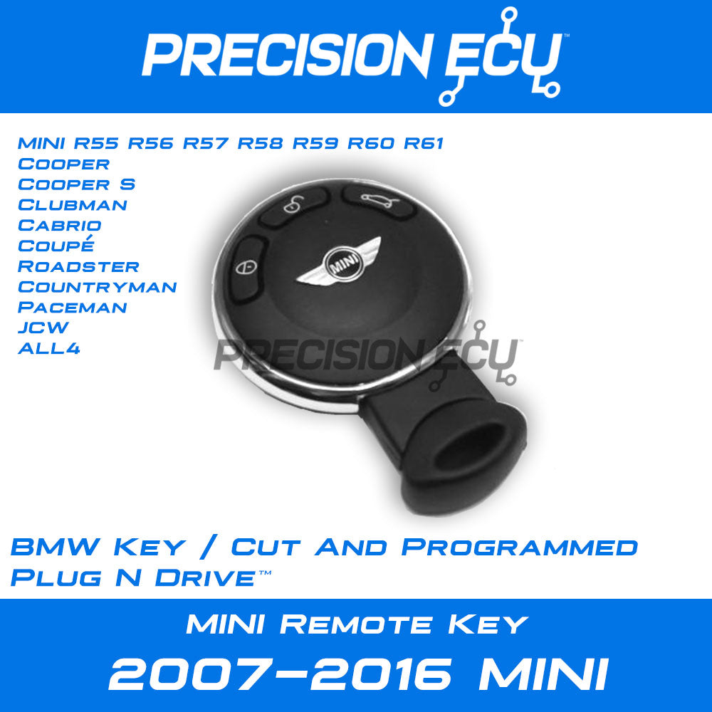 2007–2016 MINI R55 R56 R57 R58 R59 R60 R61 Remote Key / Cut and Progra ...